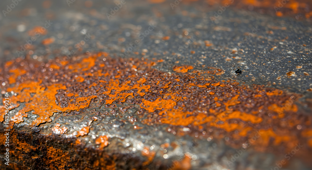 Textured Surface Depicting Advanced Oxidation And Corrosion On Wrought ...