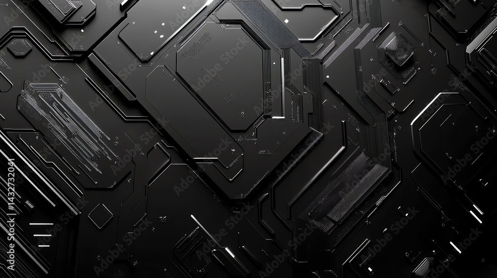 Stock-Illustration „Ultra-minimalist matte black PPT background with ...
