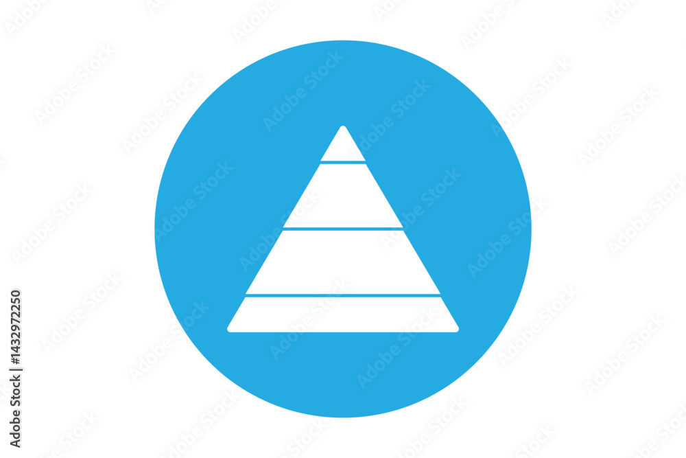 Stock-Vektorgrafik „Levels of triangular pyramid. Triangle pyramid ...