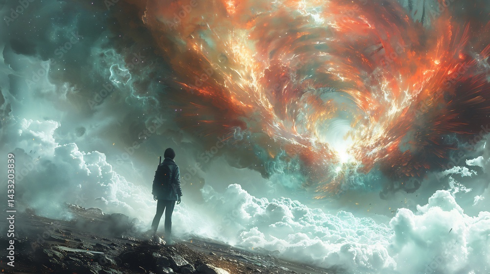 Infographic Book of Enoch combining futuristic elements ancient ...