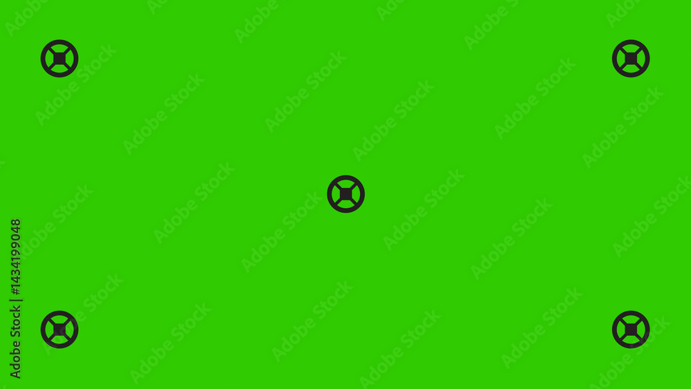 Green screen, chromakey background. Blank green background with VFX ...