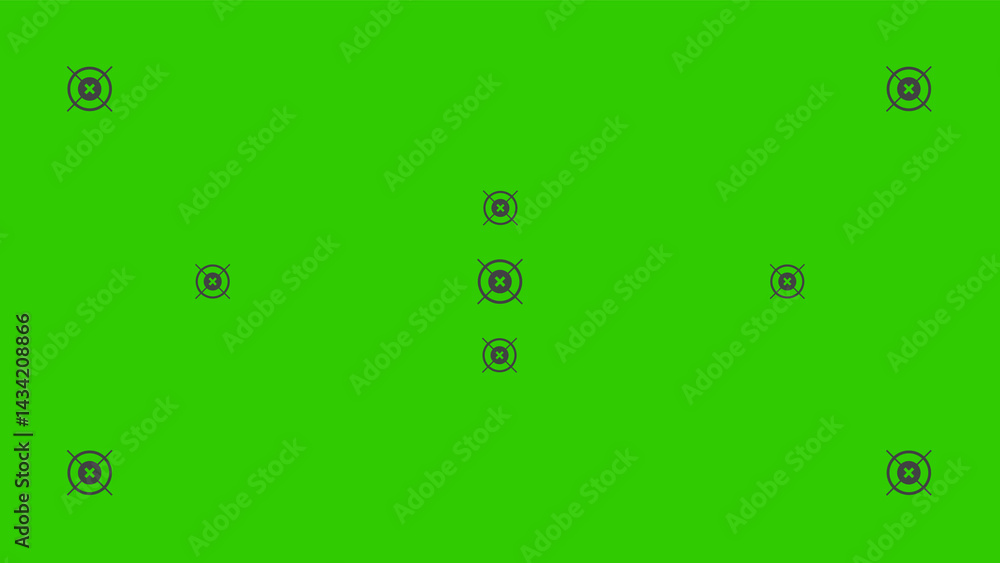 Green screen template for chroma key video production. Green screen ...