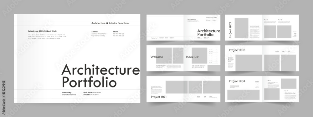 Landscape Portfolio Design, Architecture Portfolio, A4 Portfolio Layout ...