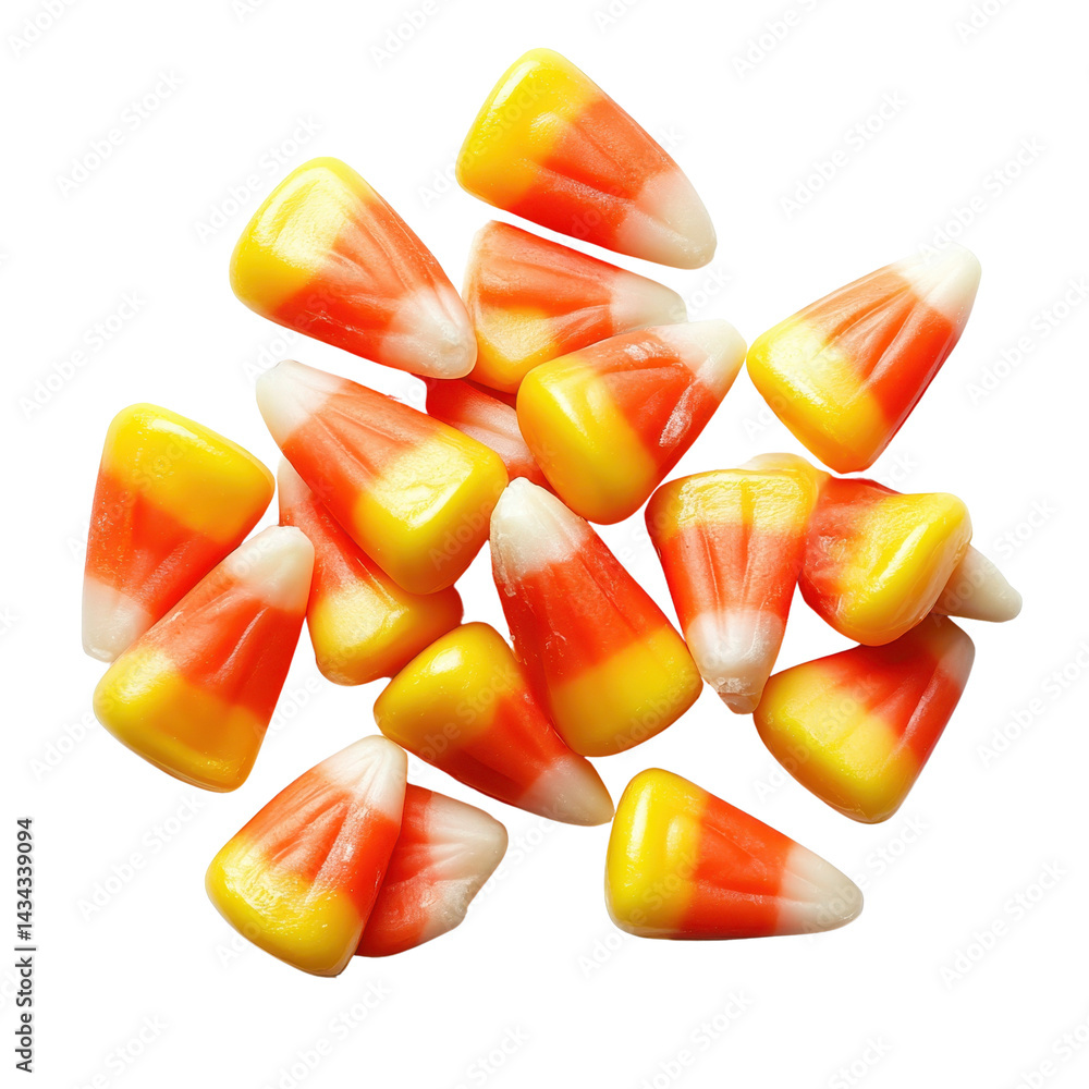 Halloween candy corn png Isolated on white transparent background Stock ...
