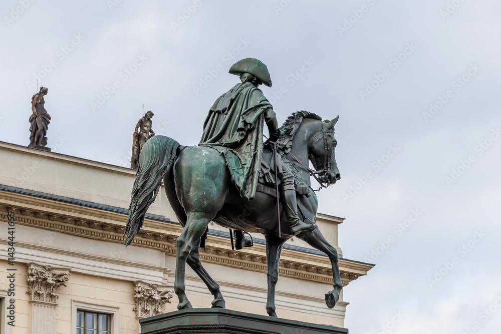 Photo Stock Berlin, Germany - April 11, 2025: Statue of Frederick the ...