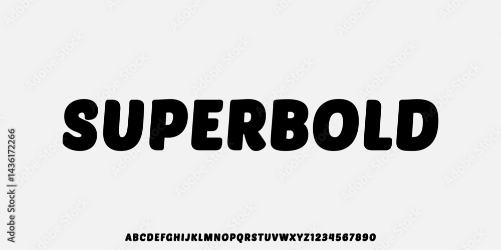 Modern Bold Font. Sans Serif Font. Regular Uppercase Lowercase ...