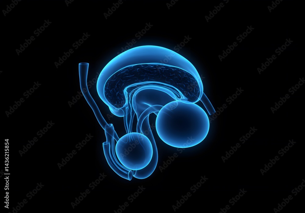 Male Reproductive System X-Ray Anatomy, Testes, Prostate, Sperm ...