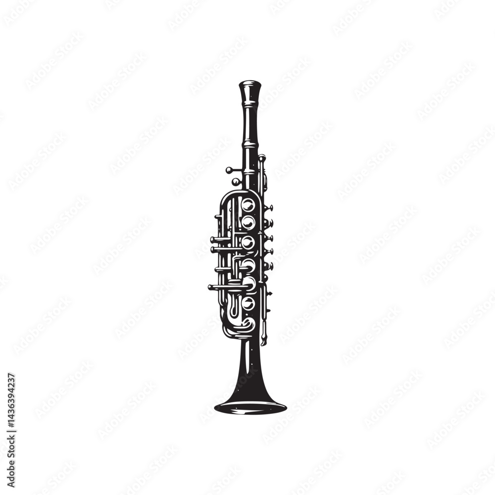 Bright and Lively: A Stunning Collection of Piccolo Vector Silhouettes ...