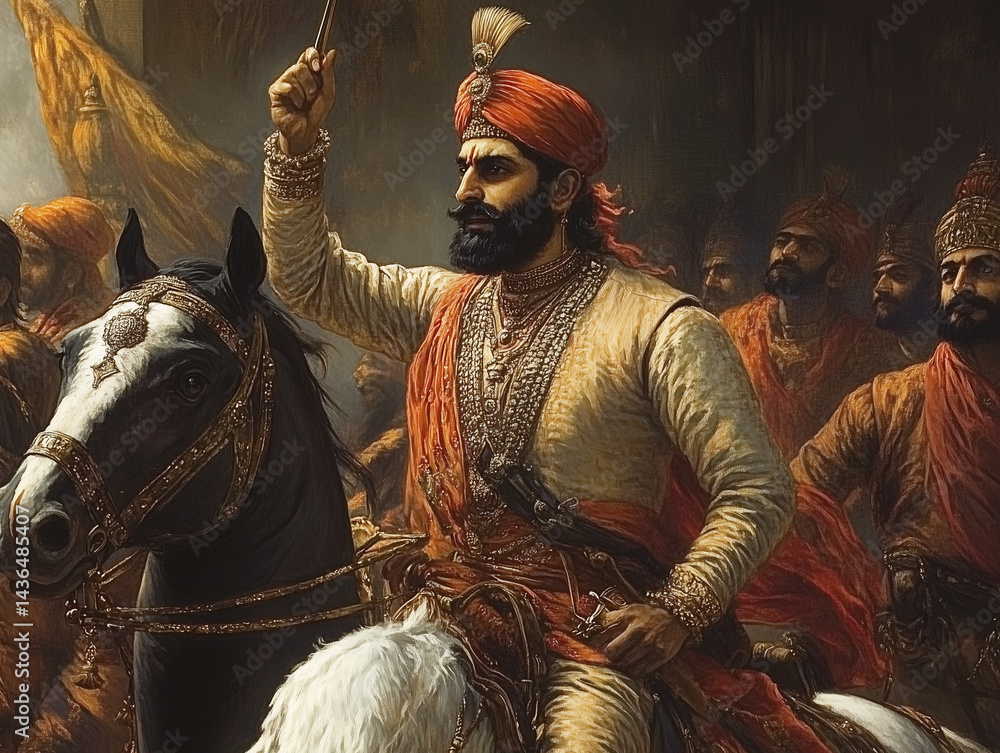 AI-generated illustrations of Chhatrapati Shivaji Maharaj, the ...