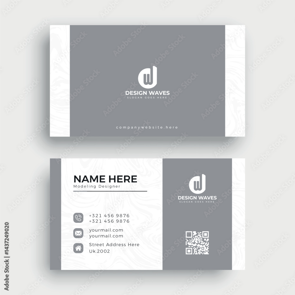 Elite Executive Business Card Design Stock Vector | Adobe Stock