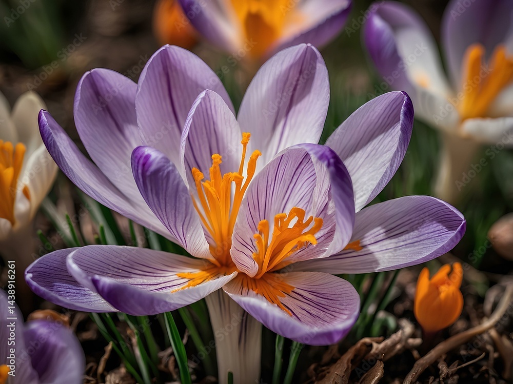 The Crocus Sativus Flower: A Rare and Precious Bloom, Known for Its ...