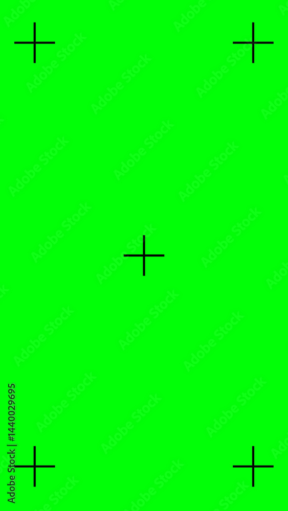 Cinema display with grid. Green screen template for chroma key video ...