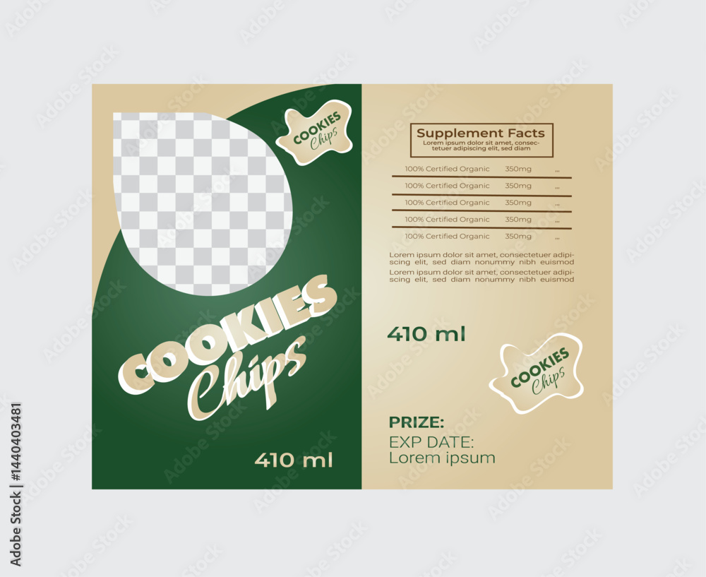 Potato Chips packaging design, food product flat label design for ...