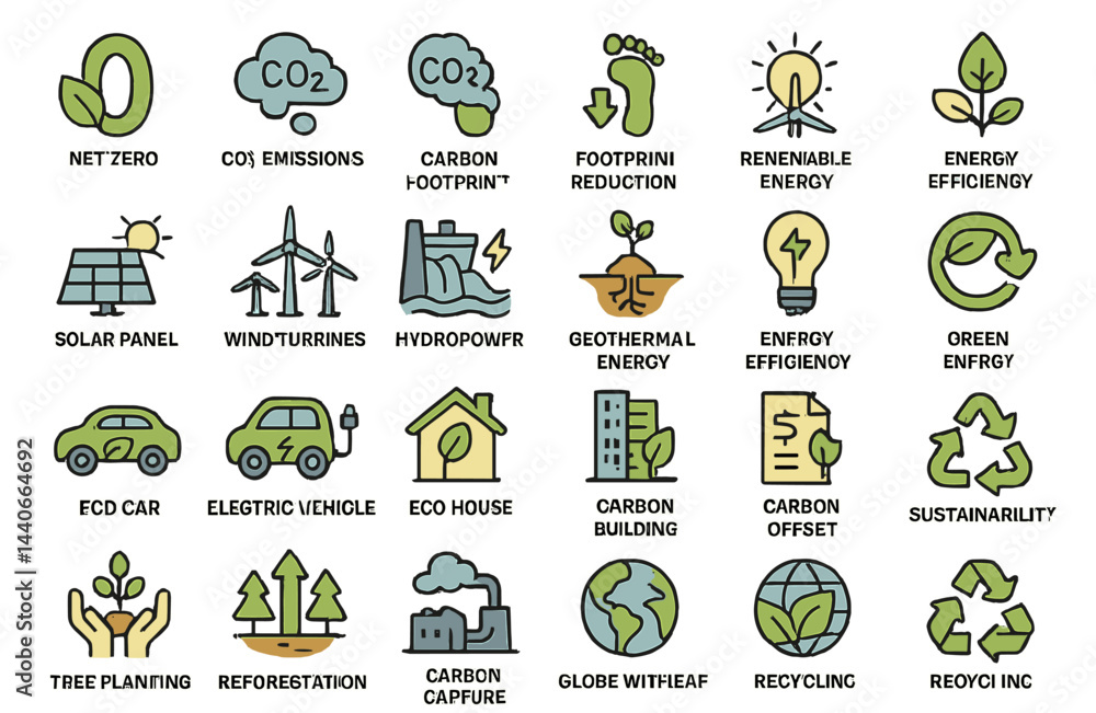Understanding carbon footprints and renewable energy through various ...