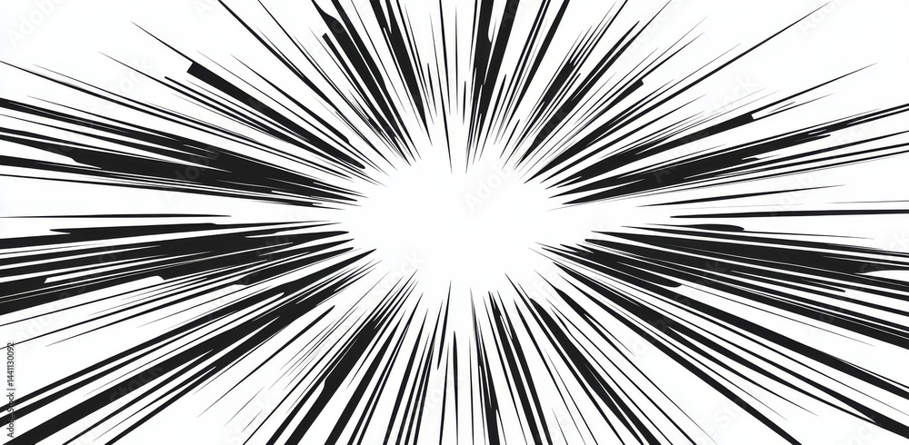 Dynamic motion streaks, comic speed lines, and burst patterns all ...