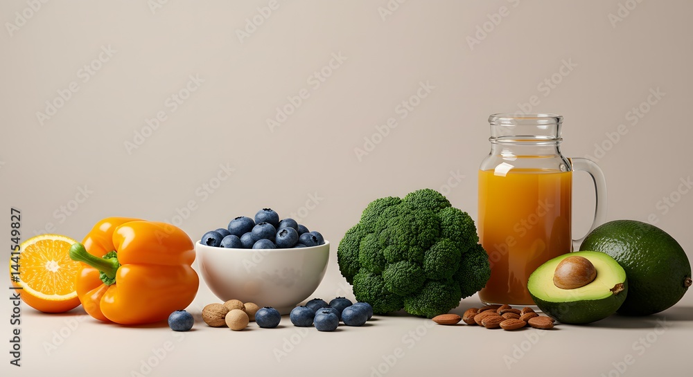 Stock-Foto „Healthy Eating Habits Boost Immunity with Nutrient-Rich ...