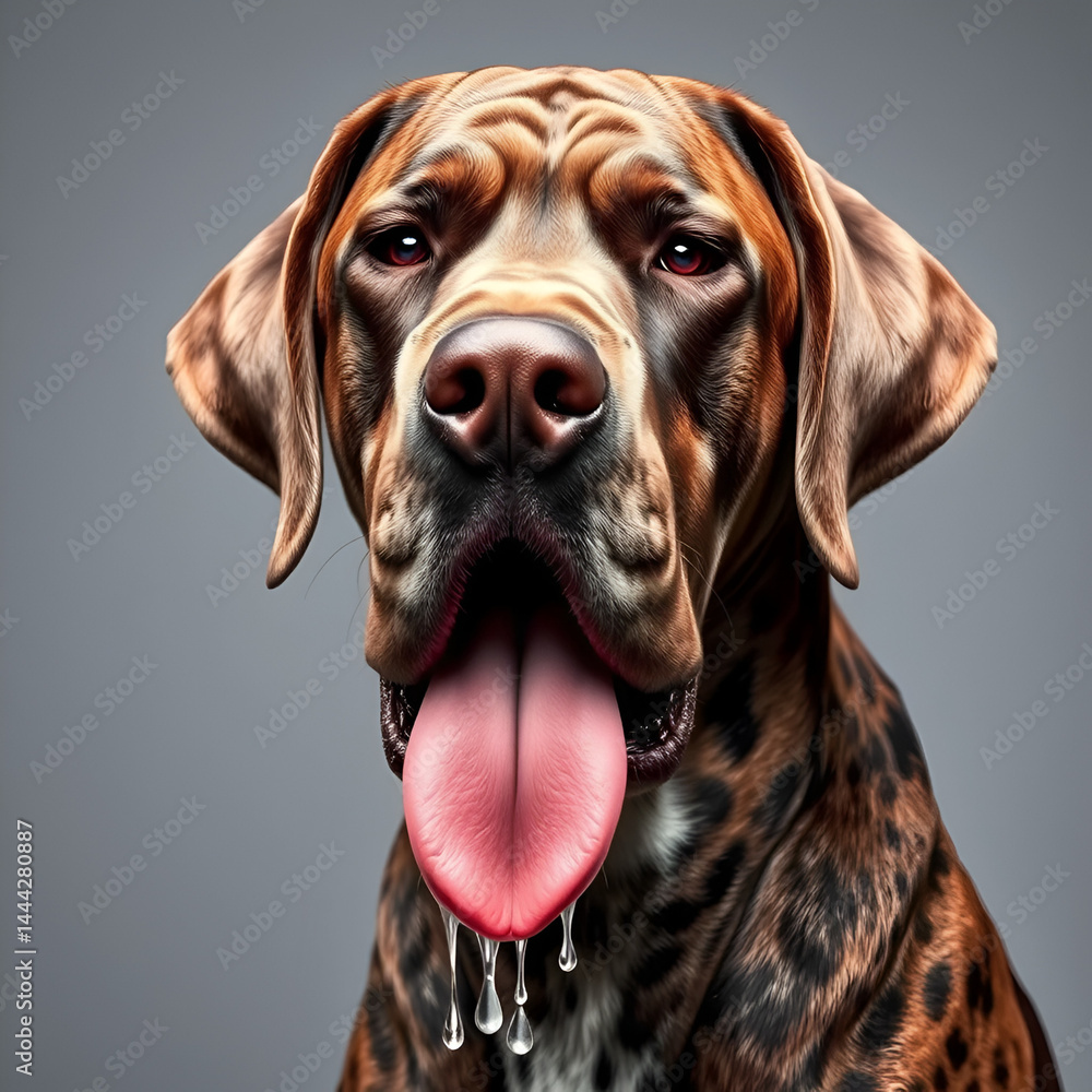 Giant dog drooling. Excessive salivation ptyalism problem in dogs due ...