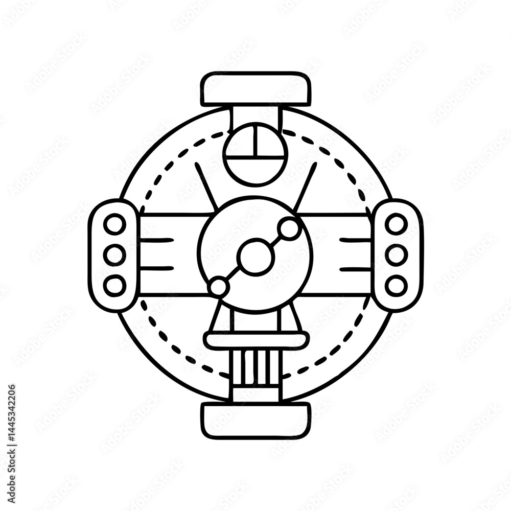 [BAE] å_control valve icon, control valve line art - simple line art of ...
