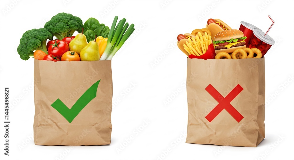 Healthy vs. Unhealthy Food Choices: A Comparison of Produce and Fast ...