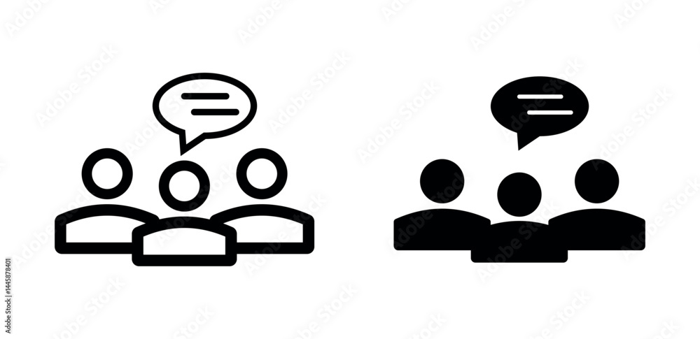 Communication icon.people talking symbol sign. people communication for ...
