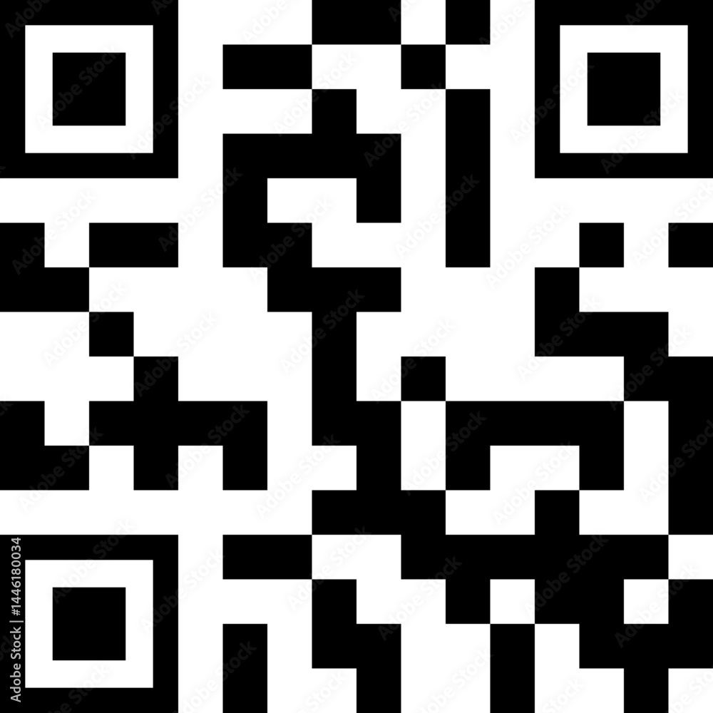 Qr code phone with Position Detection Pattern (PDP) scan Stock Vector ...