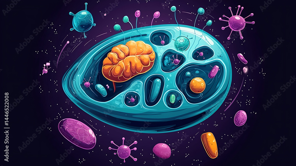 Interactive Chart of Human Cell Organelles and Their Functions in ...