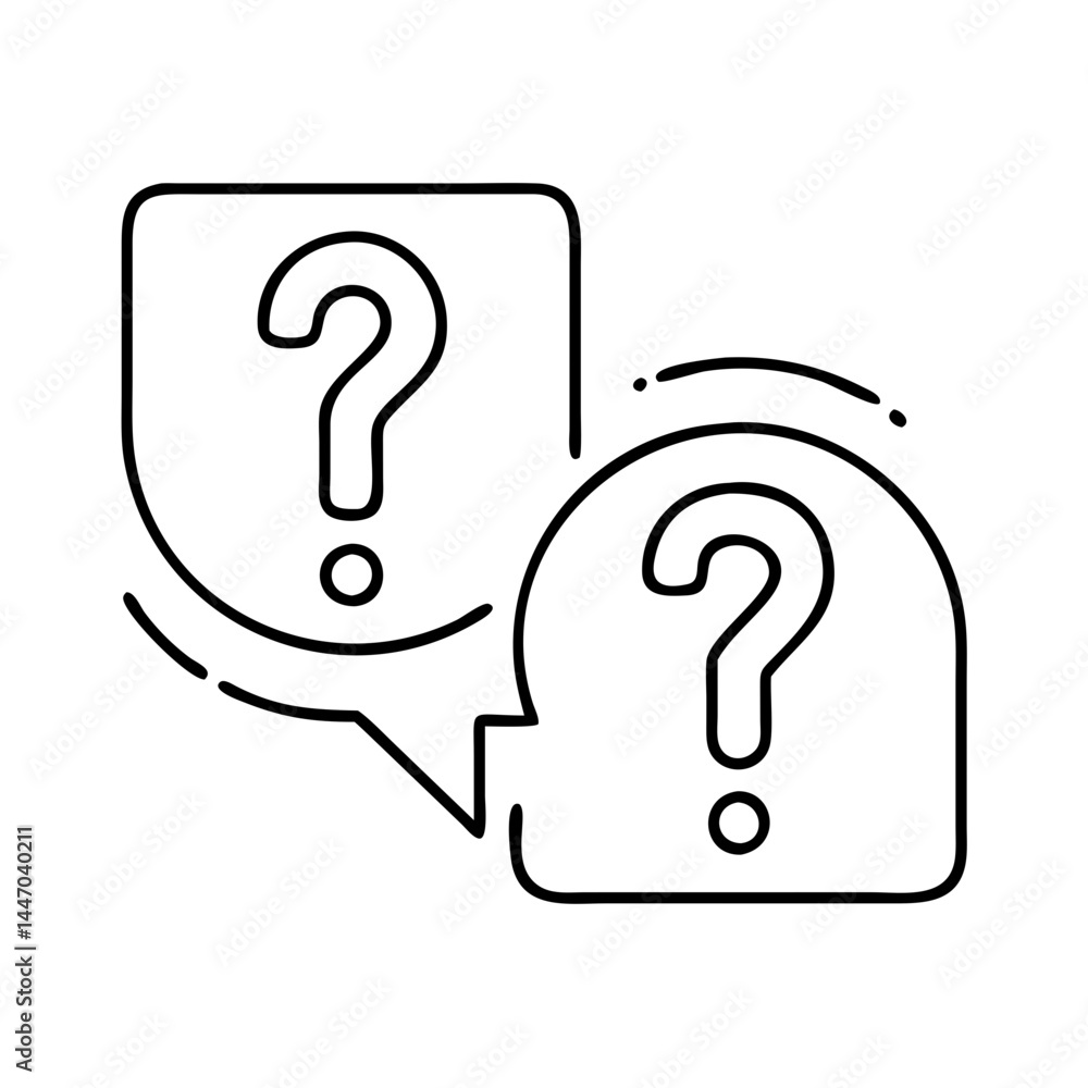 question mark and exclamation icon, question mark and exclamation line ...