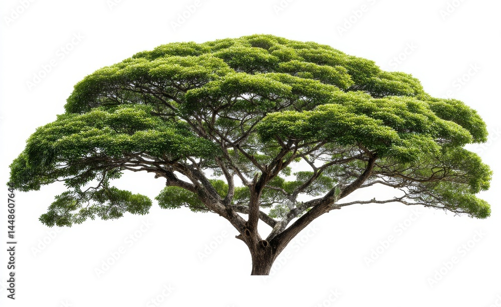A large Bothi tree or Pipal tree set against a transparent background ...