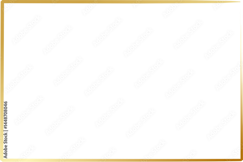Golden square frame for greeting card or flyers or social media post ...