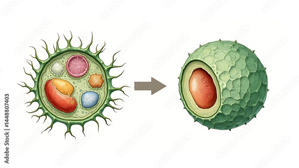 Diagram and Breakdown of the Structure and Function of Plant Cells ...