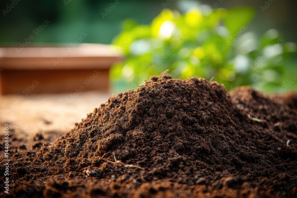 Стокове фото Fresh soil for planting Peat or potting mix is ideal for ...