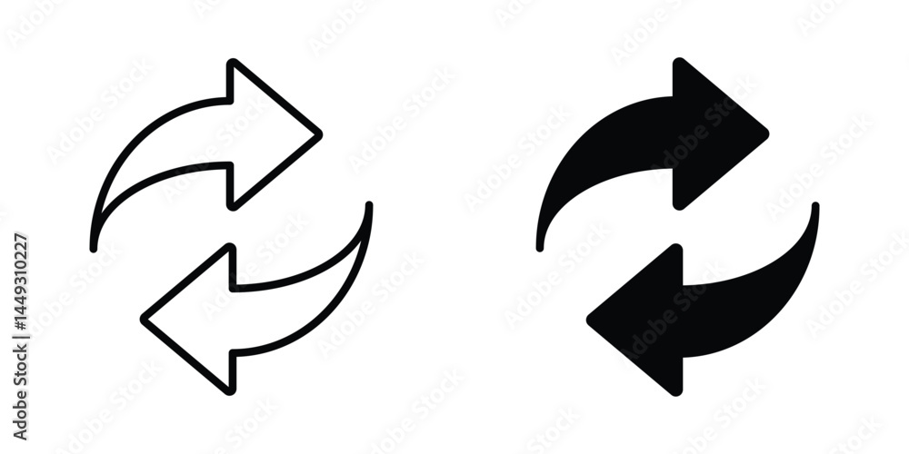 swap icon vector. switch icon. swap icon with two arrows. exchange ...