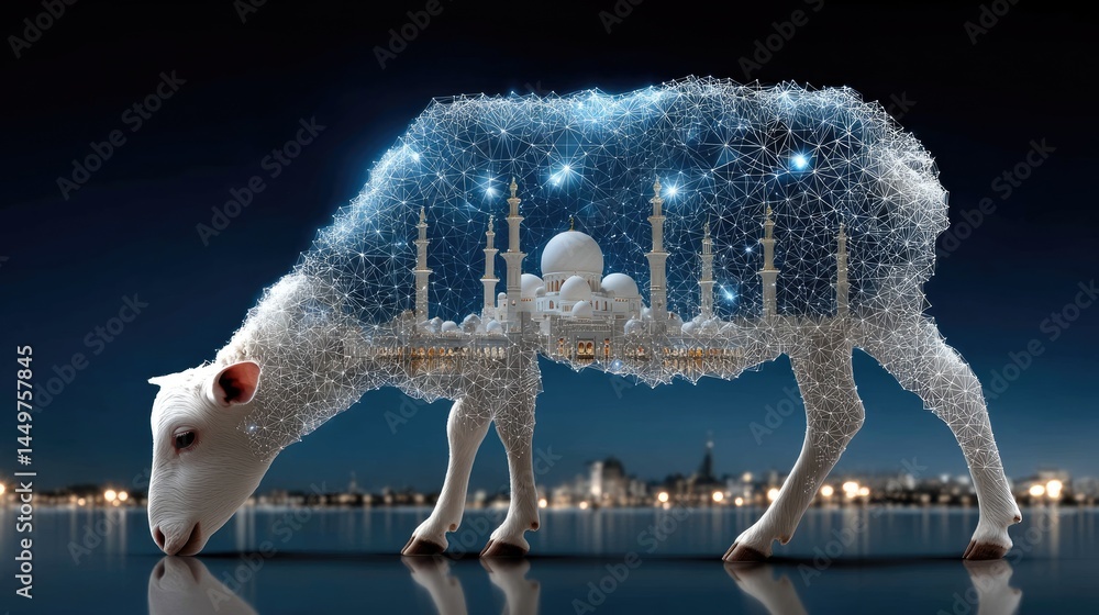 Стоковая иллюстрация «Feast Of Sacrifice: Bakra Eid, Islamic tradition ...