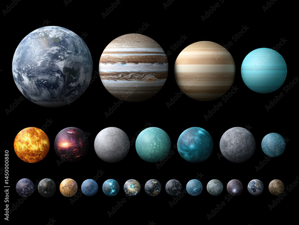 Стоковая иллюстрация «Planets space solar system planets planet ...