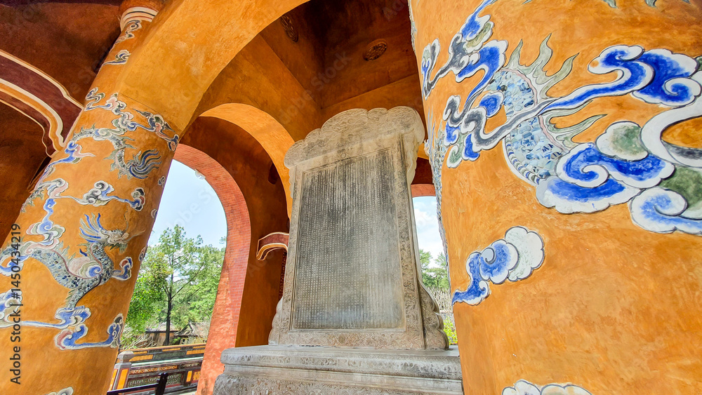 Foto de Stock Hue, Vietnam - March 19, 2021 : Khiem Cung Ky Stone Stele ...