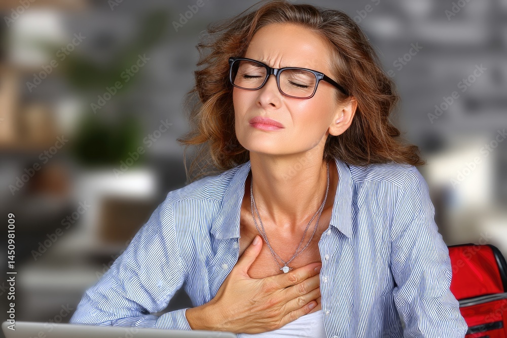 Heart issue: chest grip, cardiac ache, blood flow disruption, coronary ...