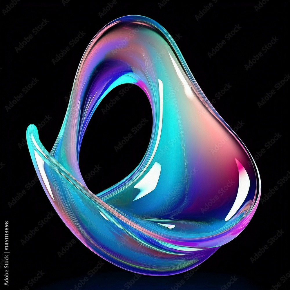 Reflejos futuristas de colores en movimiento. Azul, verde, morado ...