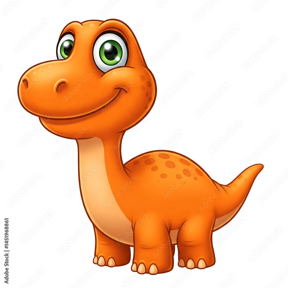 Dinosaur Commit 3D Output on White Background Stock Illustration ...