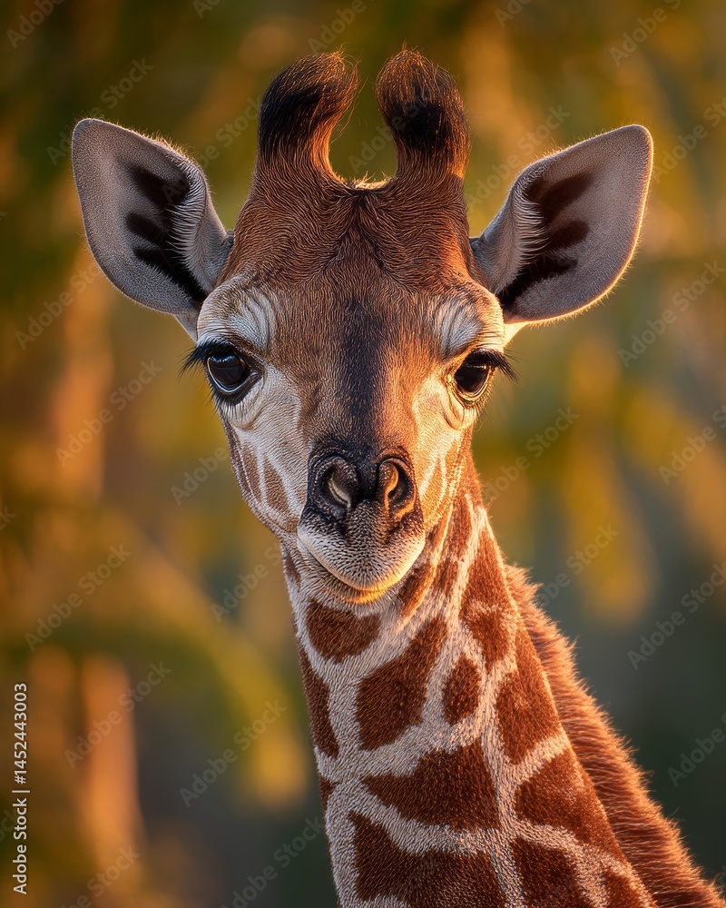 Giraffe Stretching Its Neck to Eat Leaves from a Tall Acacia Tree in ...