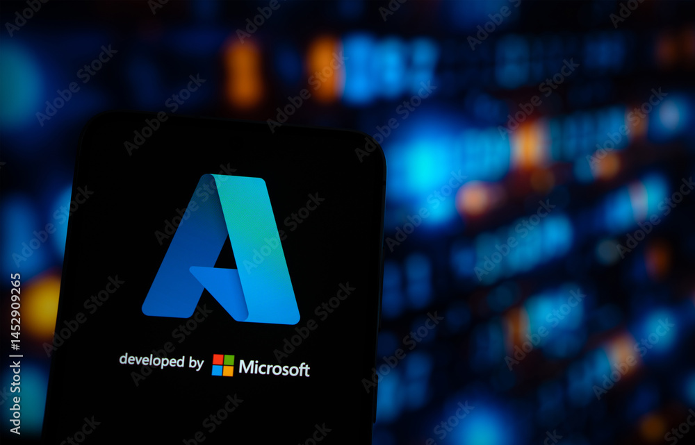 Azure developed by Microsoft Stock Photo | Adobe Stock