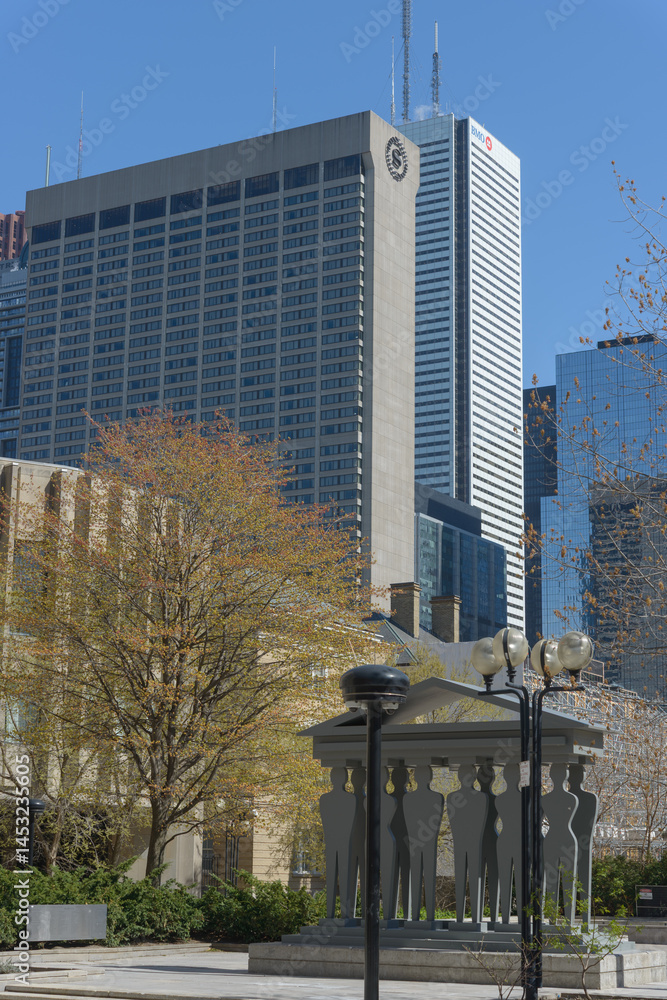 elevations of Sheraton Centre and First Canadian Place; also shows ...