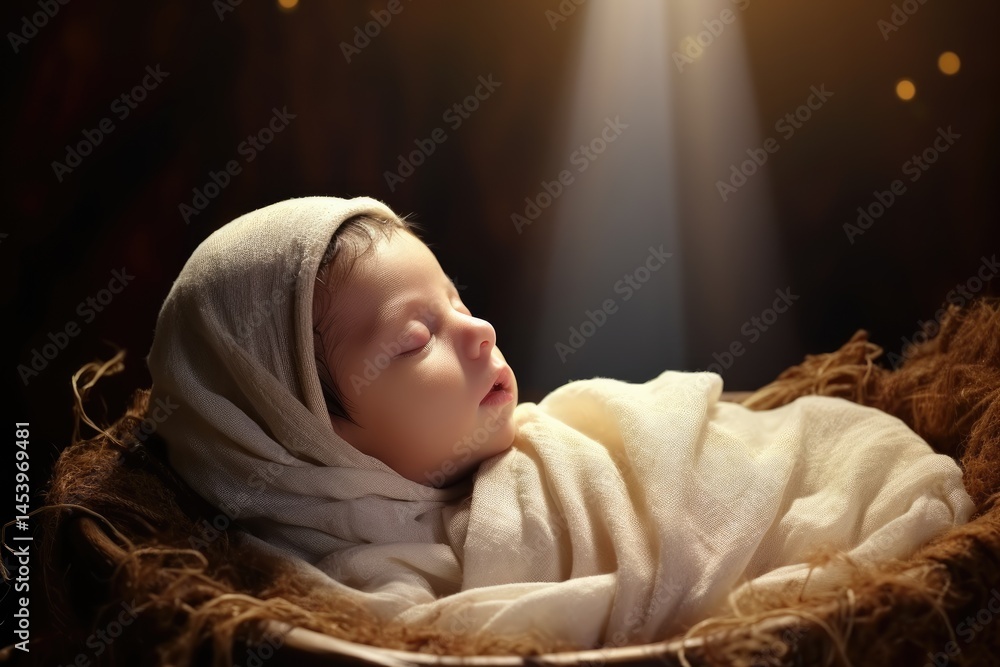 Nativity manger view, crib vision, holy couple, Bethlehem moment ...