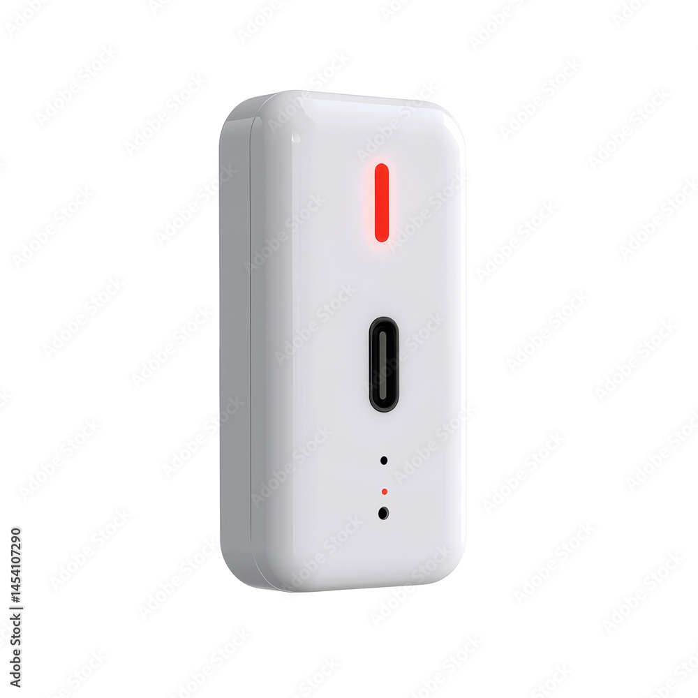 Modern portable electronic device with LED indicator and USB port for ...