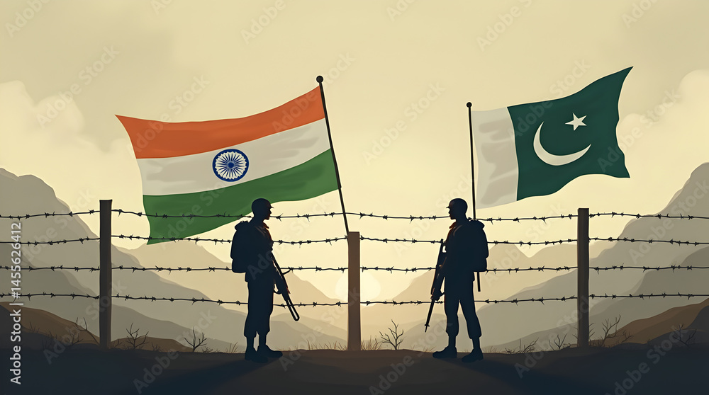 Map India Pakistan War Border Attack Weapon Nuclear Indian VS Pakistani ...