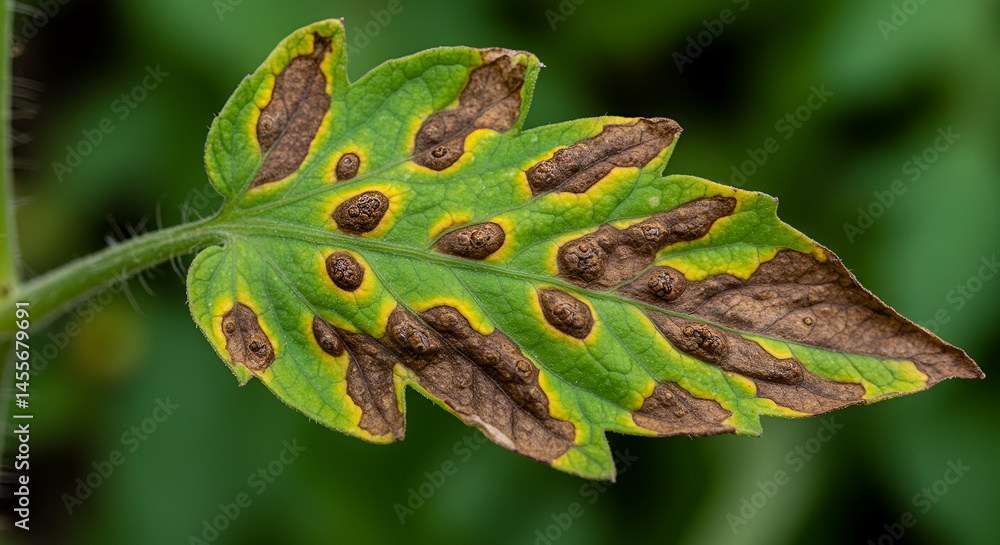 Bacterial Spot Disease on Tomato Plant Leaves – Foliar Pathology ...