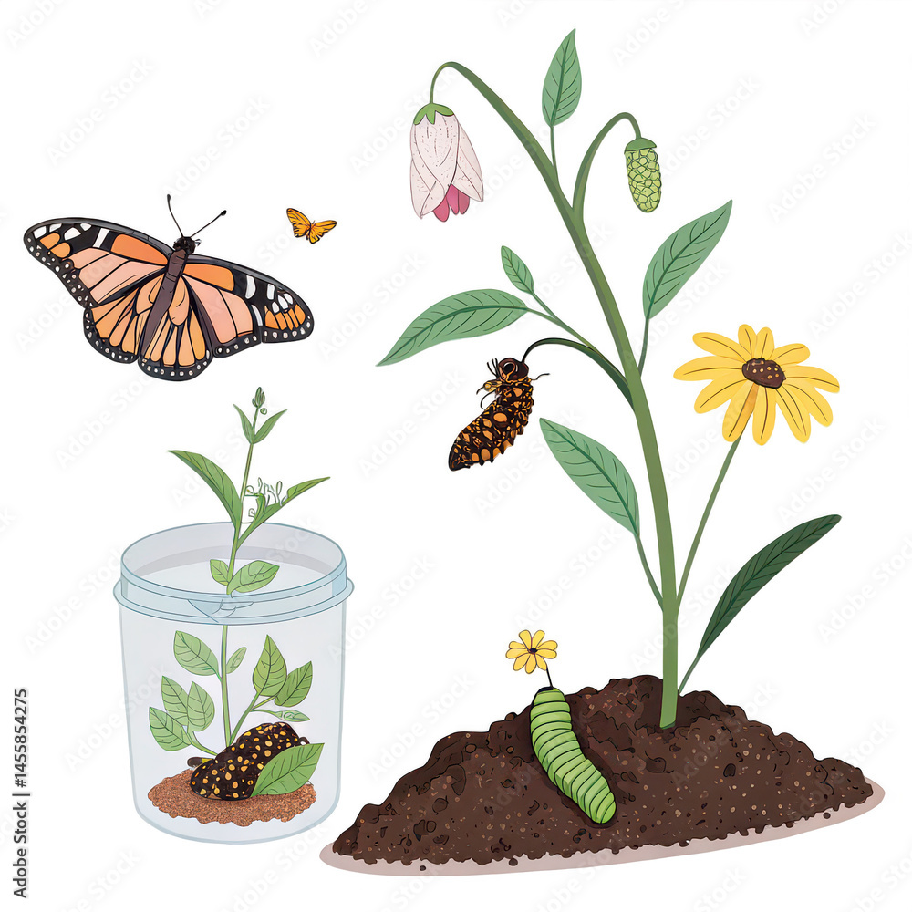 Butterfly growing kit png insect kit png educational kit png butterfly ...