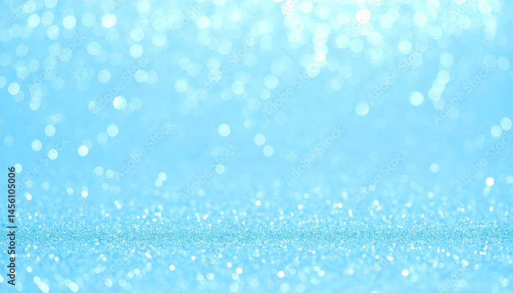 mesmerizing light blue glitter background with soft bokeh highlights ...