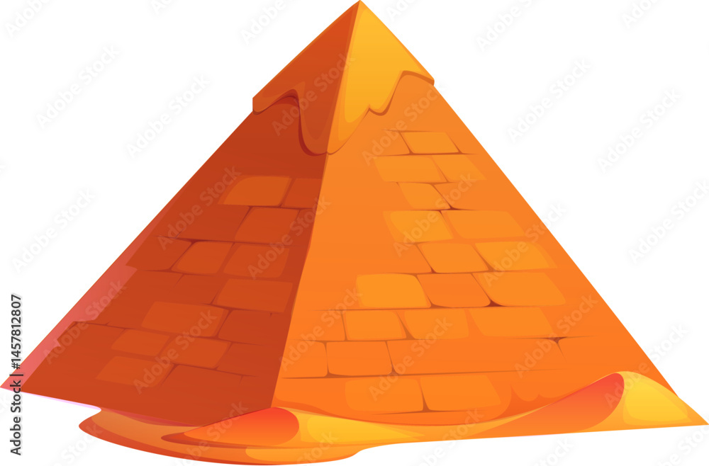 Egyptian pyramids Ancient Egypt civilization architecture game icon ...