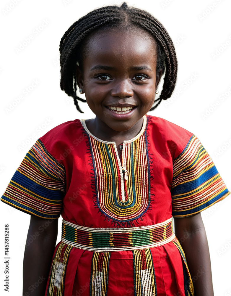 kenyan child girl in traditional outfit portrait model transparent ...
