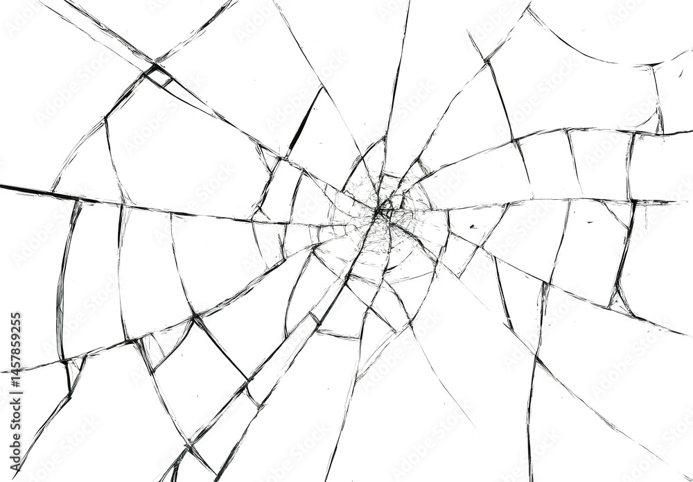 Transparent Cracked Glass Texture, broken window glass, transparent ...